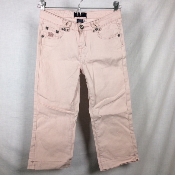 Otb | Bottoms | Otb Girls Pink Capris Stitching On Back Pocket | Poshmark